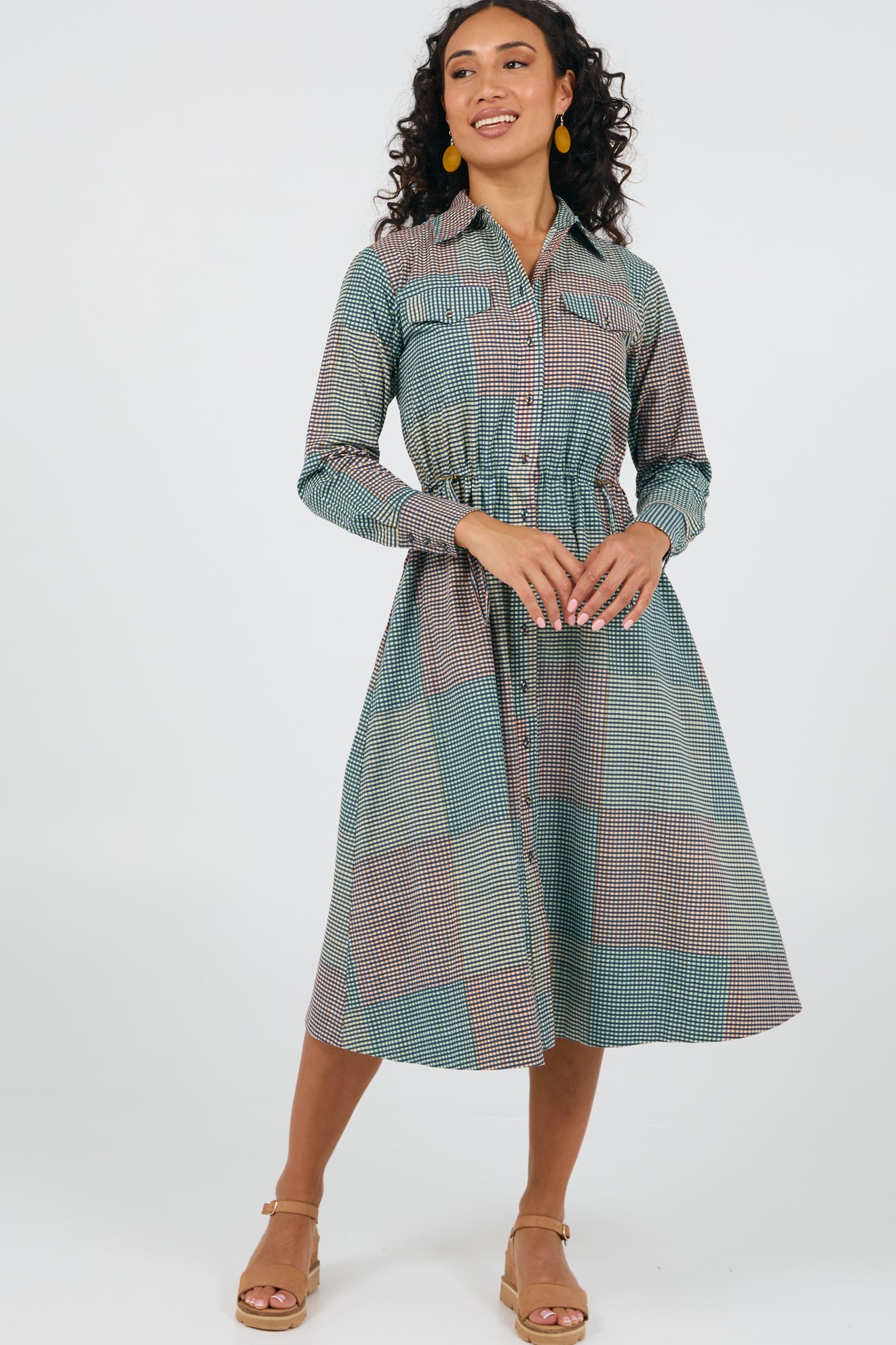 Jansen Dress Indian Plaid